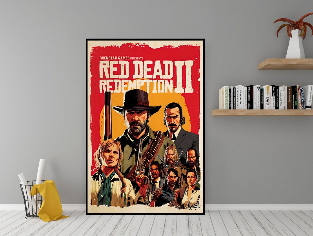 Red Dead Redemption 2 Poster Video Game Poster RDR Poster High Quality ...