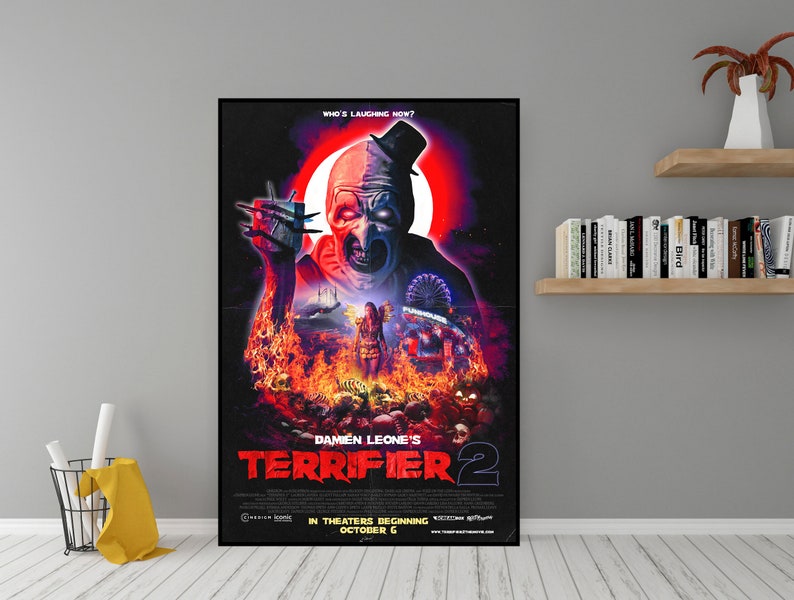 Terrifier 2 Movie Poster High Quality Canvas Wall Art Room Decor ...