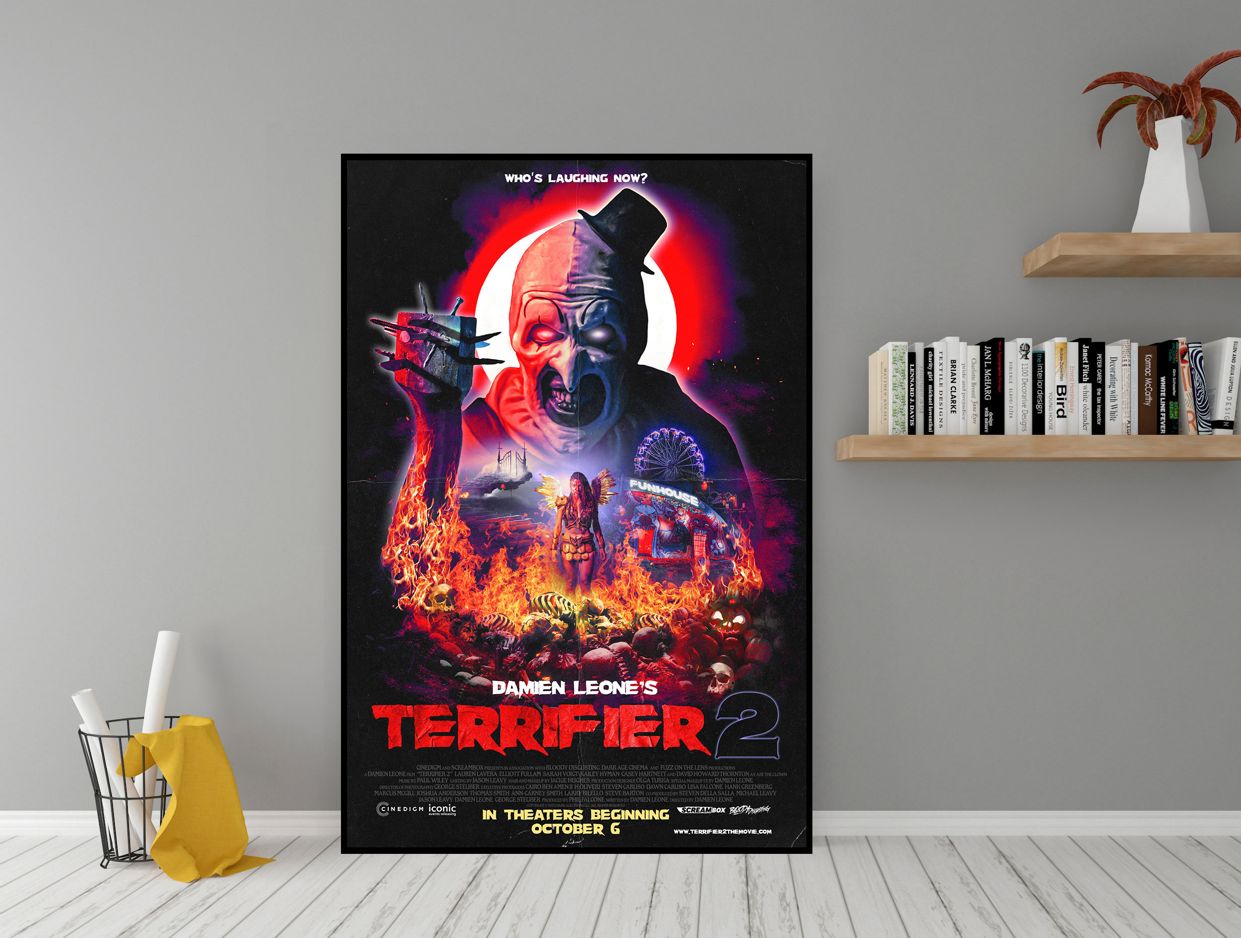Terrifier 2 Movie Poster High Quality Canvas Wall Art Room Decor ...