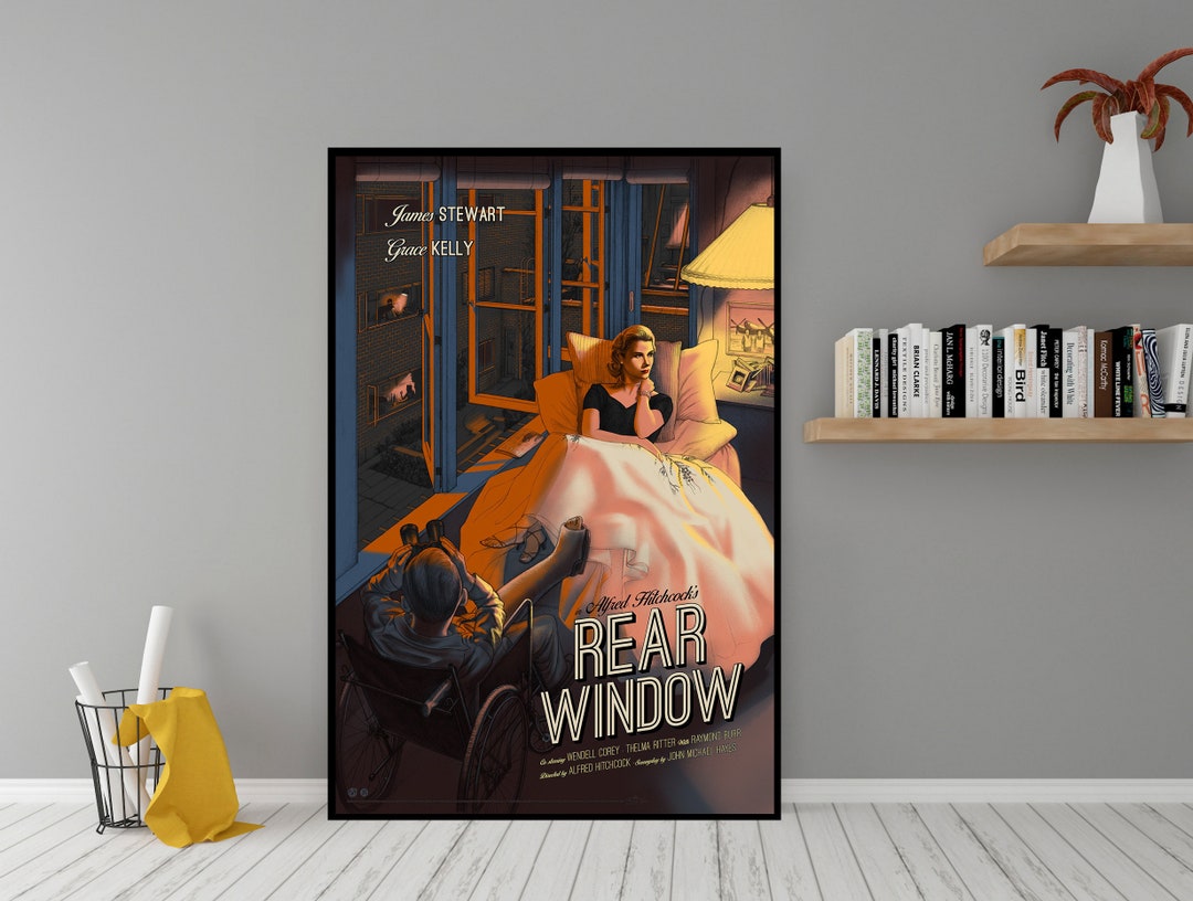 Rear Window Movie Poster High Quality Canvas Wall Art Room - Etsy