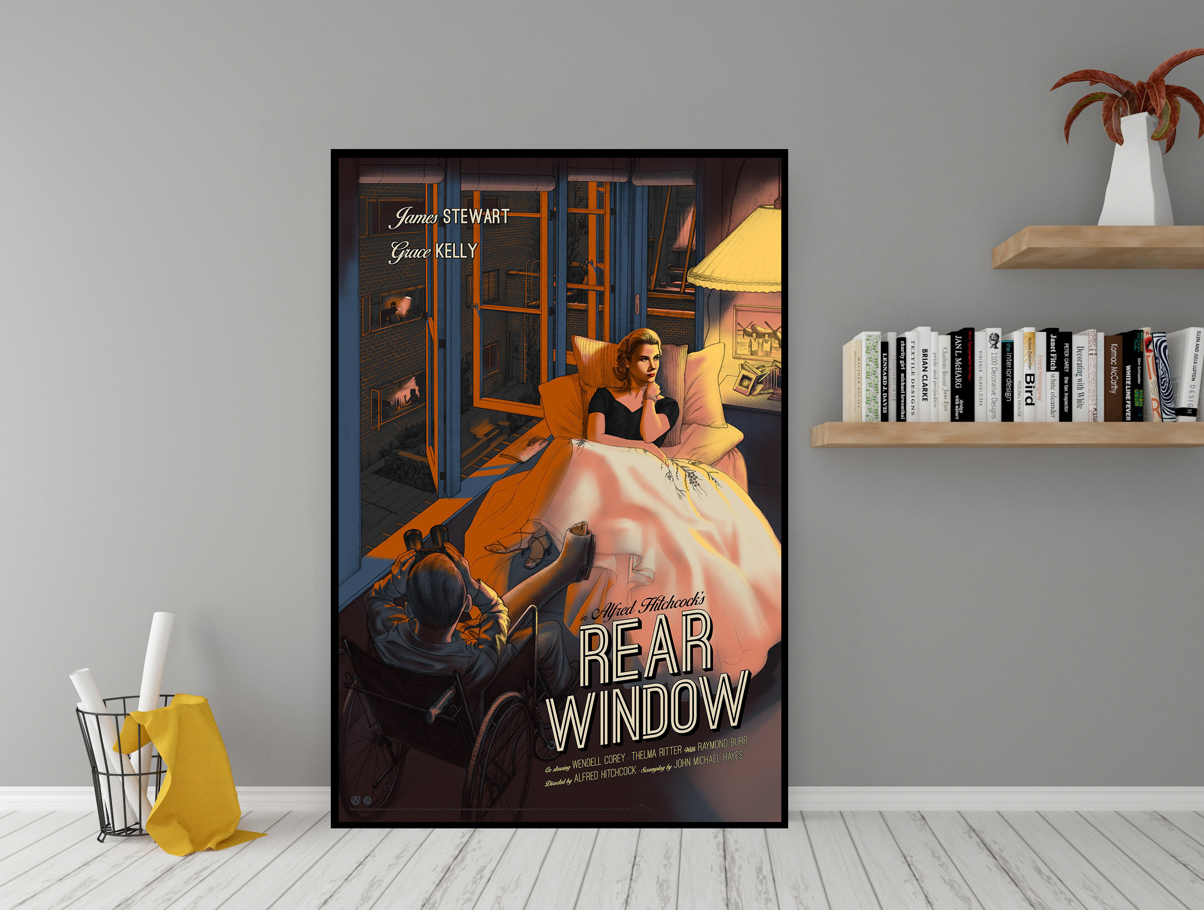 Rear Window Movie Poster High Quality Canvas Wall Art Room - Etsy