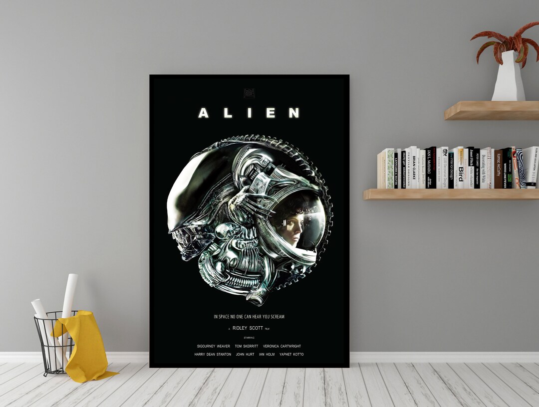 Alien Movie Poster High Quality Canvas Wall Art Room Decor Alien ...