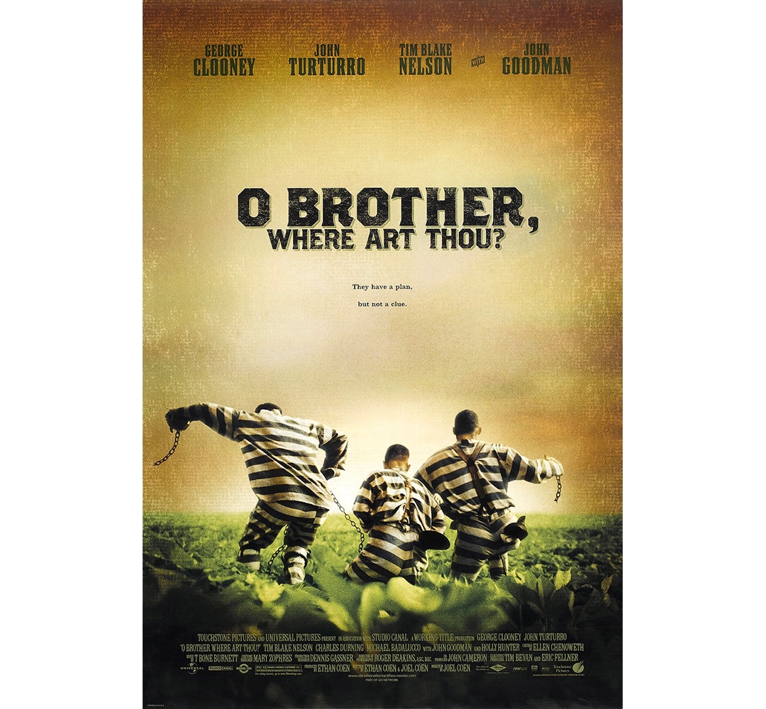 O Brother, Where Art Thou Movie Poster High Quality Canvas Wall Art ...