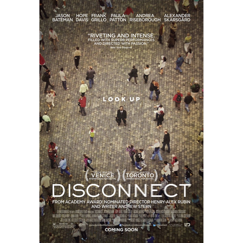 Disconnect Movie Poster High Quality Canvas Wall Art Room Decor ...
