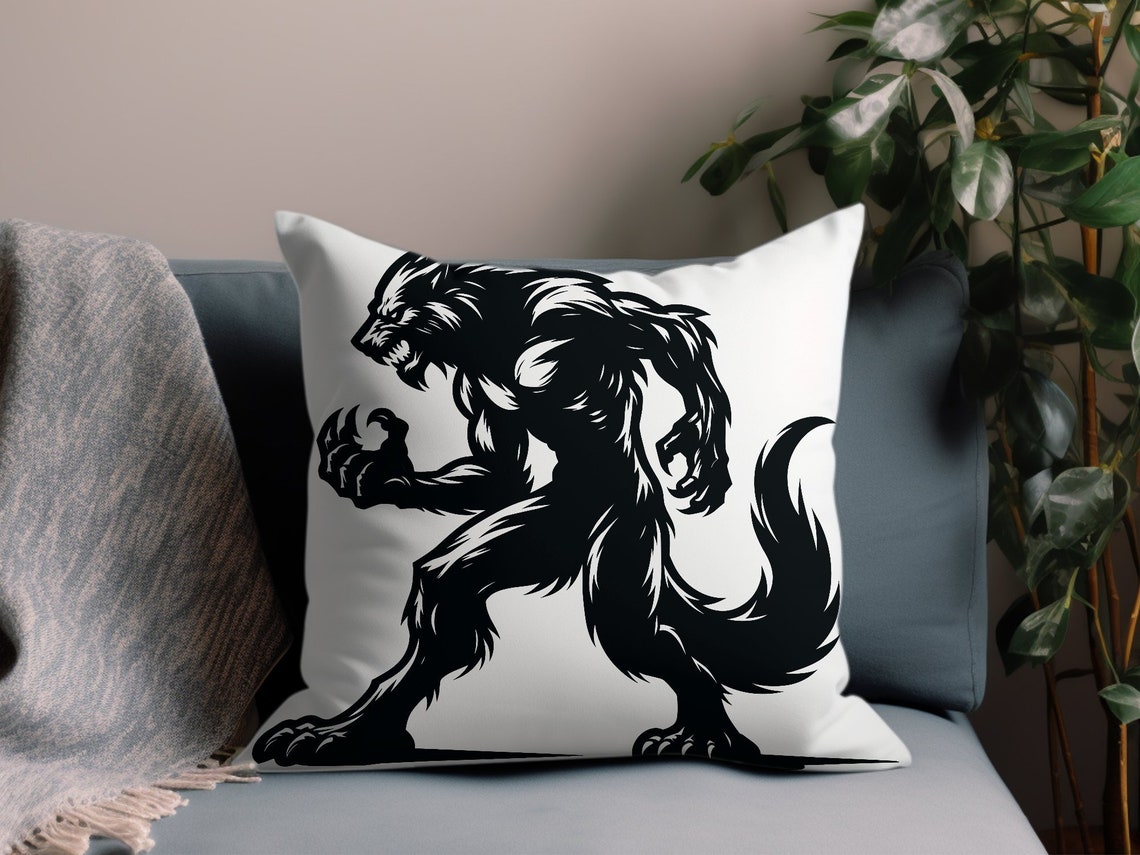 Cryptid Werewolf Lycanthrope SVG PNG Clipart Sublimation Transparent ...