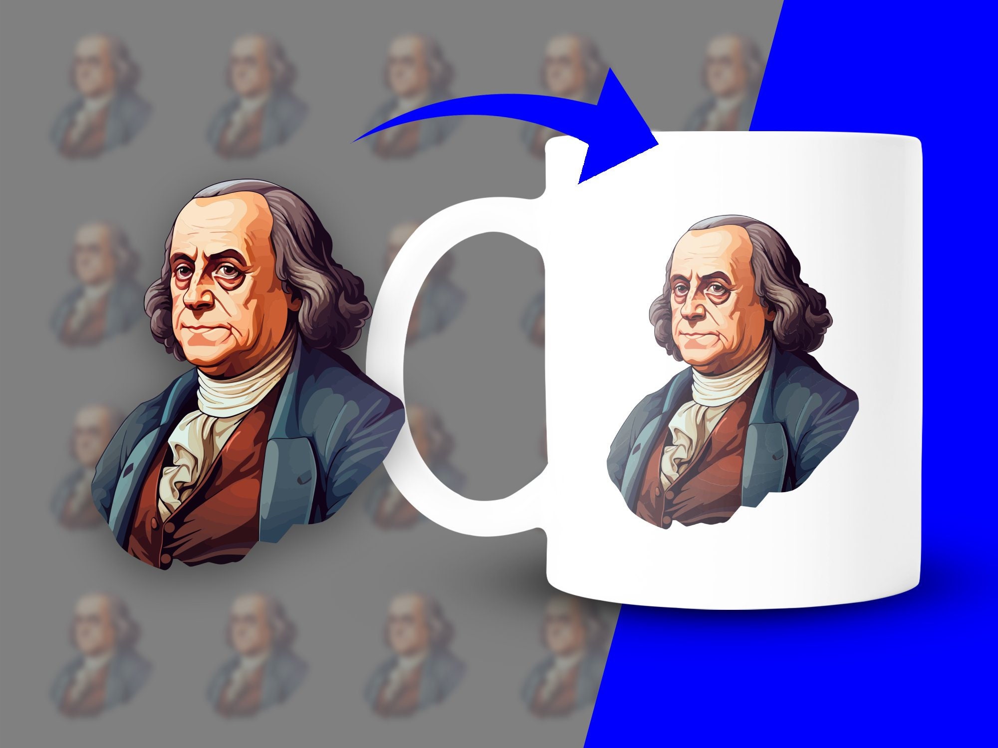Benjamin Franklin Inventor Scientist SVG PNG Clipart Sublimation ...