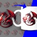 Cryptid Dragon Red Fire Breathing Mythical SVG PNG Clipart ...