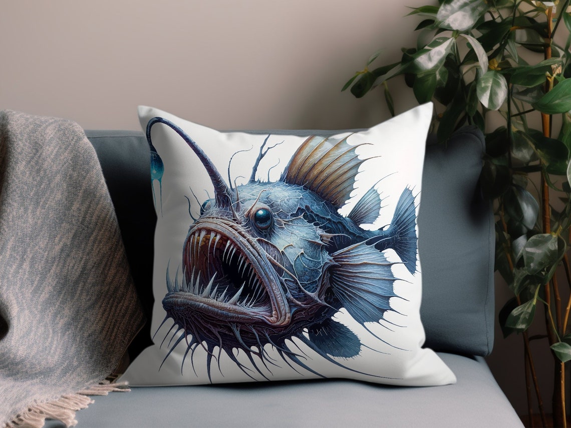 Ocean Anglerfish Deep Sea Fish SVG PNG Clipart Sublimation Transparent ...