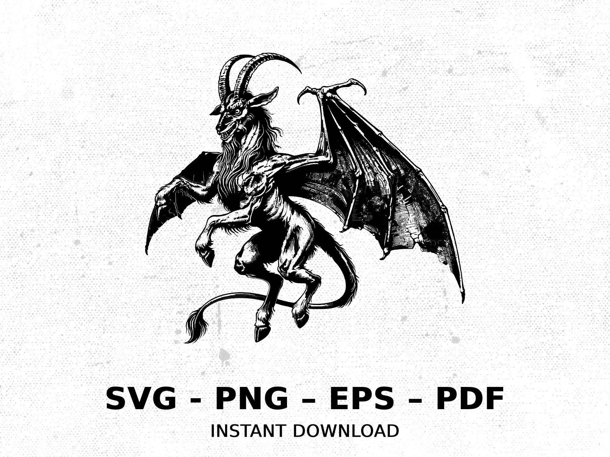 Cryptid Jersey Devil Leeds SVG PNG Clipart Sublimation Transparent ...