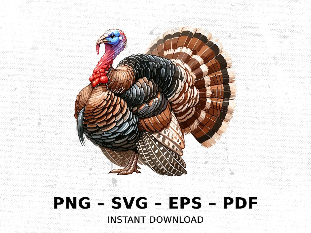 Bird Farm Turkey Wild Wildlife SVG PNG Clipart | Sublimation ...