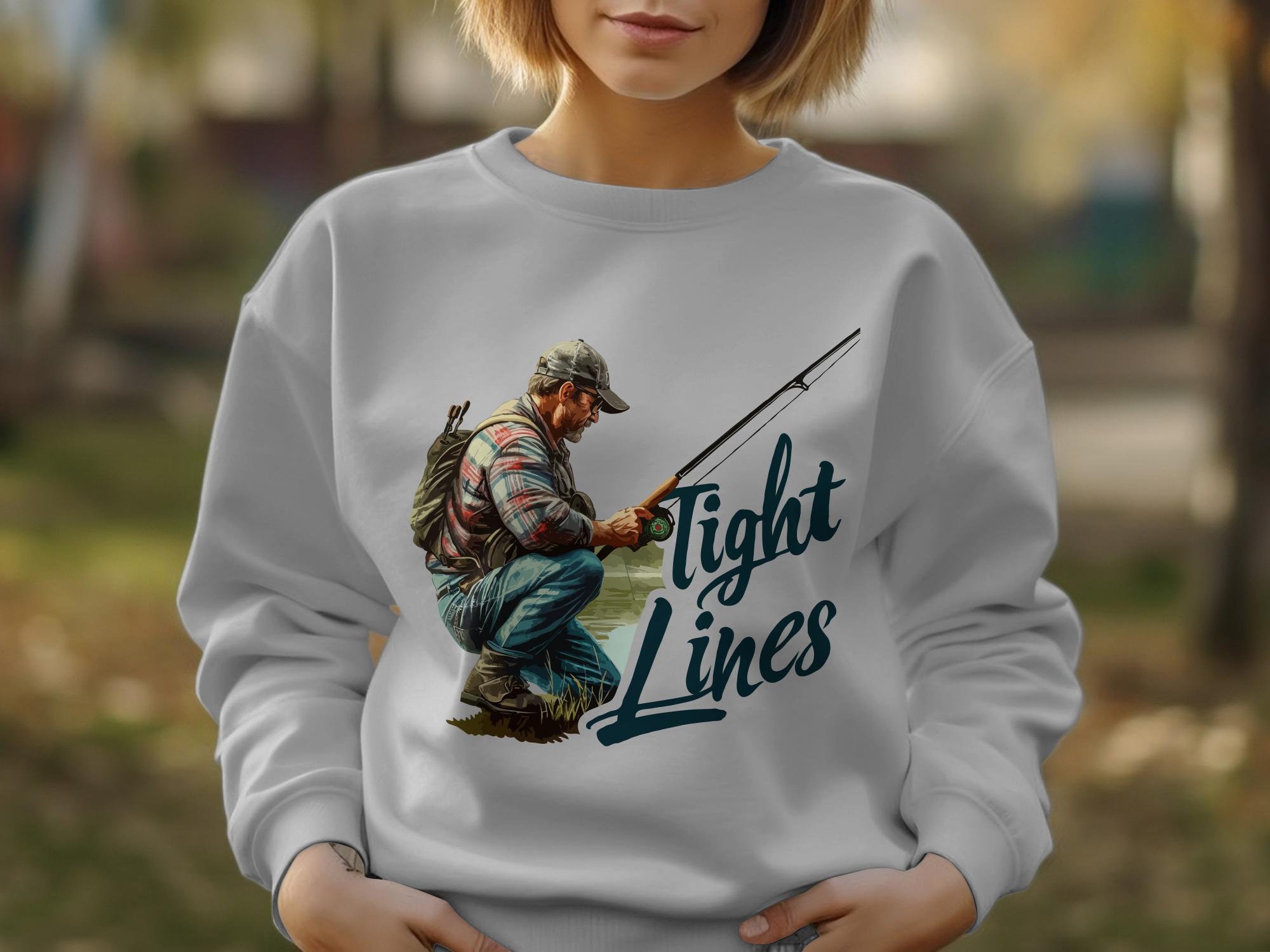 Tight Lines Fishing Fish SVG PNG Clipart Sublimation Transparent ...