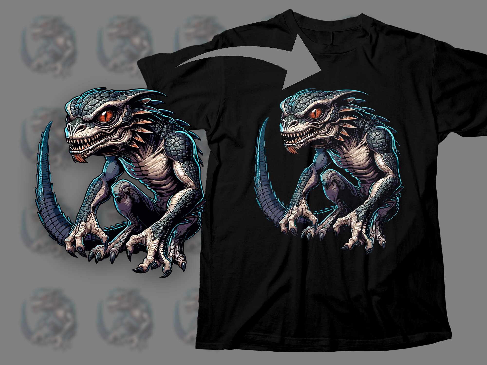 Cryptid Chupacabra SVG PNG Clipart Sublimation Transparent Watercolor ...