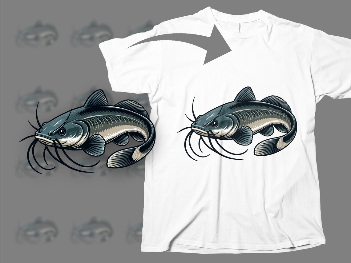Fish Catfish Bullhead Channel Blue Wildlife SVG PNG Clipart Sublimation ...