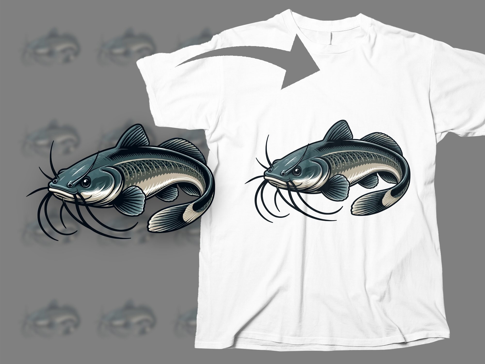 Fish Catfish Bullhead Channel Blue Wildlife SVG PNG Clipart ...