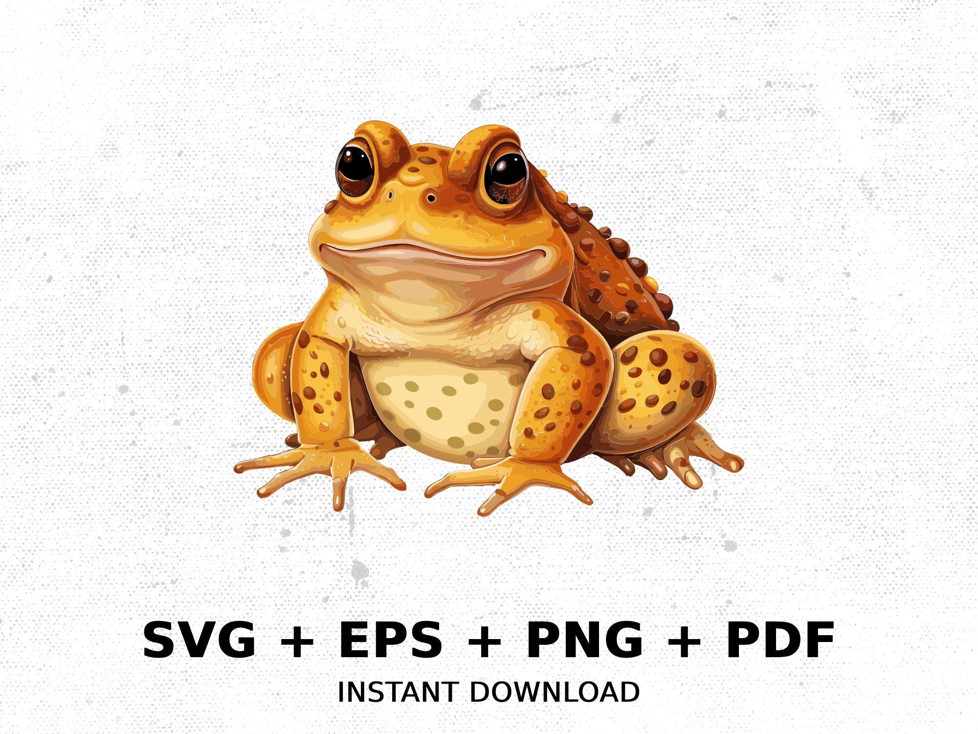 Toad Wildlife SVG PNG Clipart | Sublimation Transparent Watercolor ...