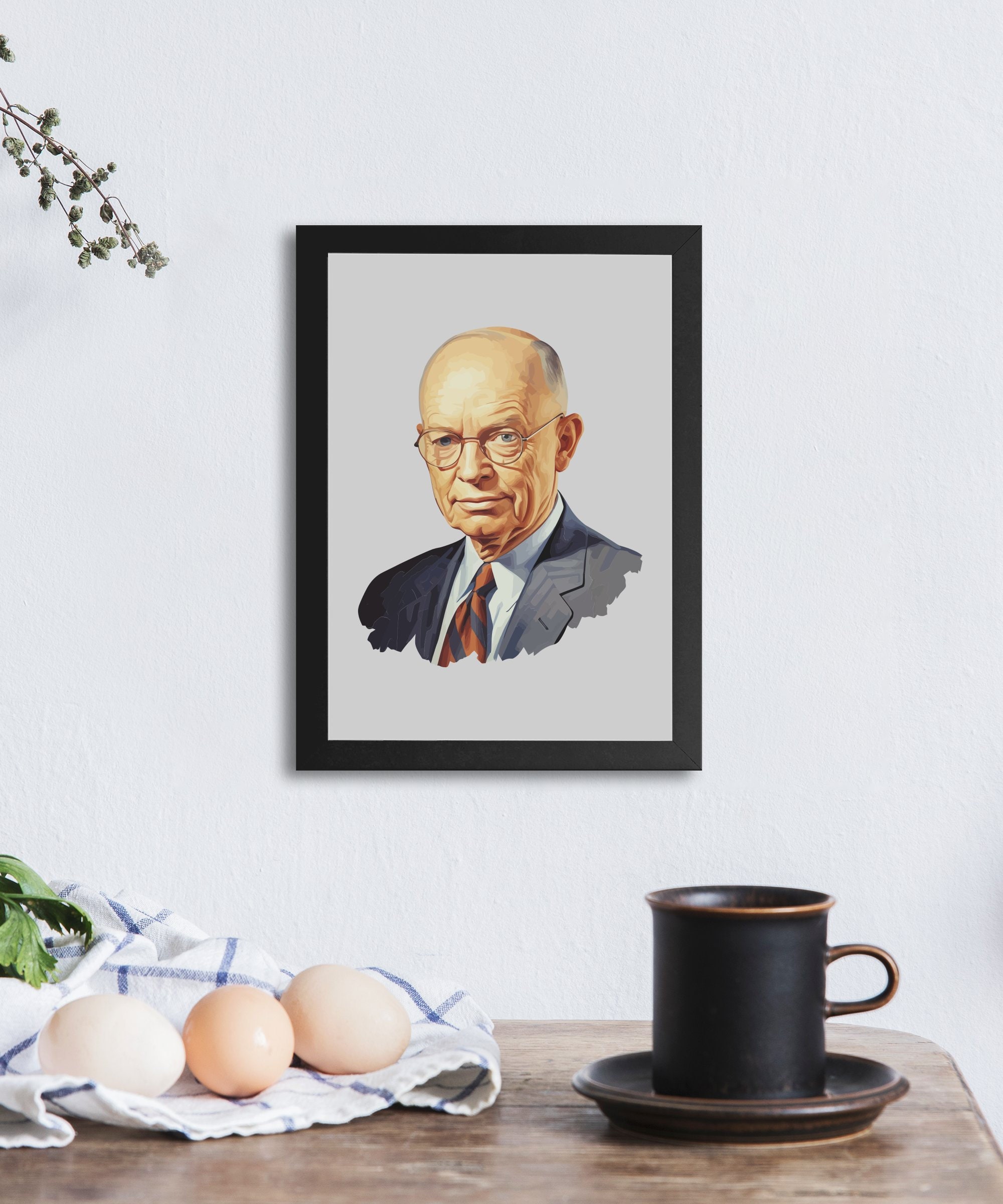 President Dwight D Eisenhower SVG PNG Clipart Sublimation Transparent ...