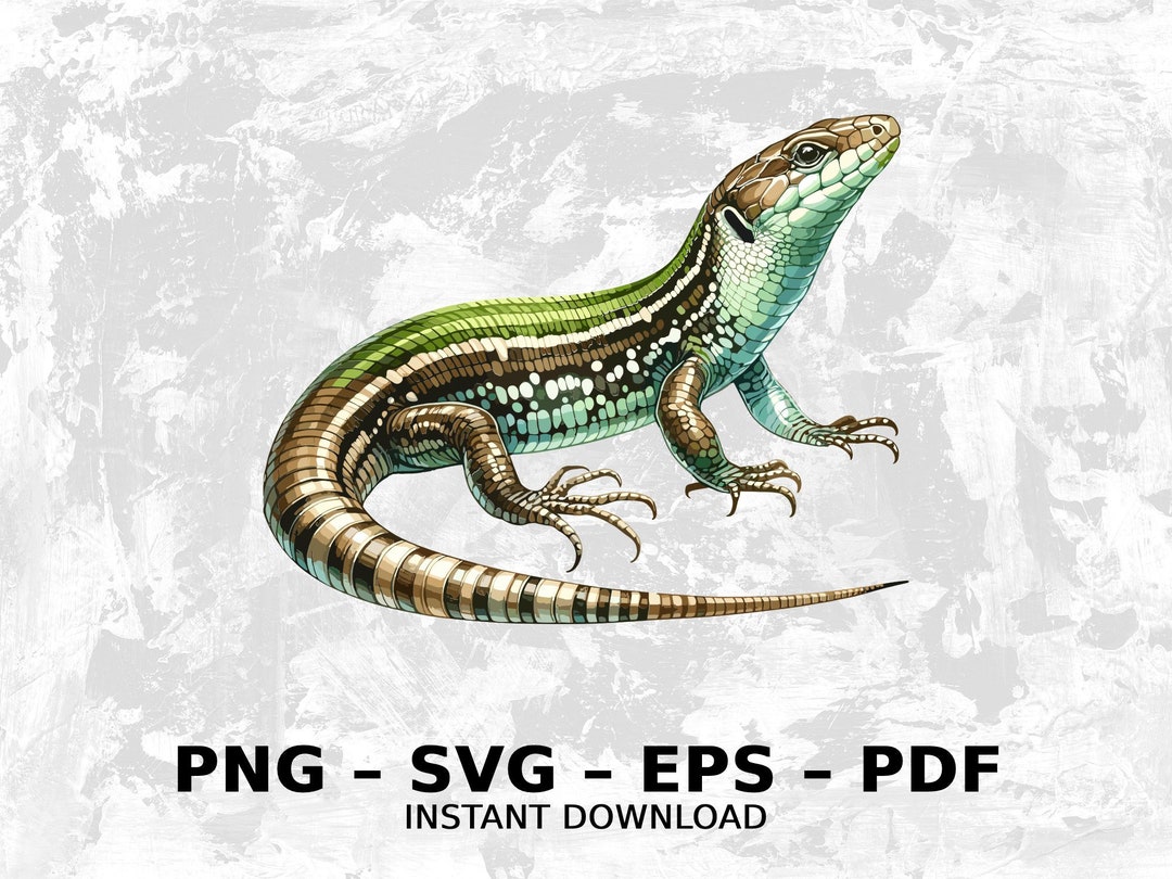 Reptile Lizard Skink SVG PNG Clipart | Sublimation Transparent ...