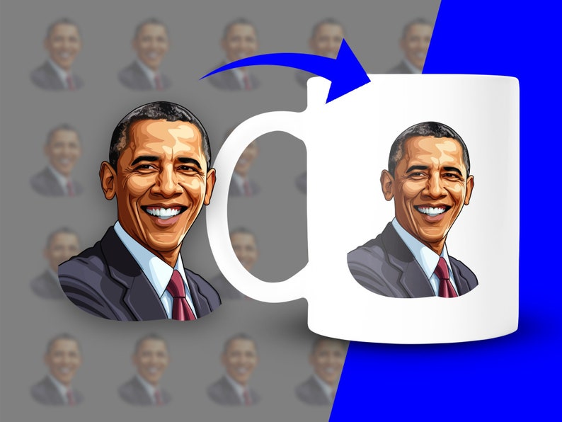 President Barack Obama SVG PNG Clipart Sublimation Transparent ...