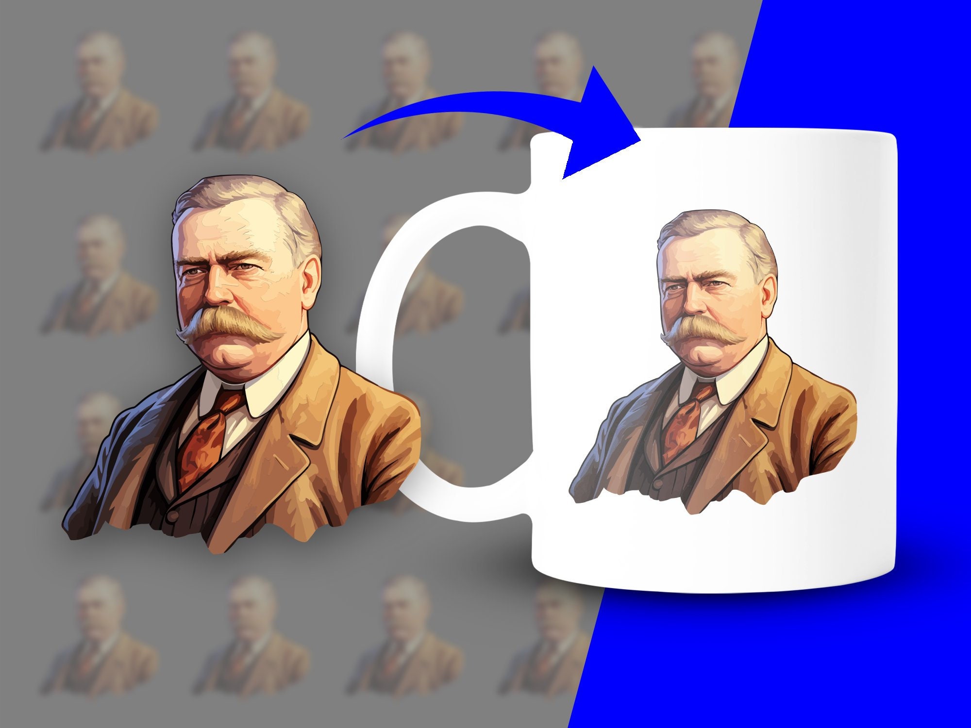 President Chester A Arthur SVG PNG Clipart Sublimation Transparent ...