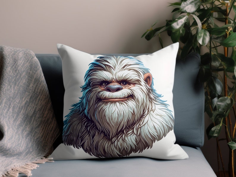 Cryptid Yeti Abominable Snowman SVG PNG Clipart Sublimation Transparent ...