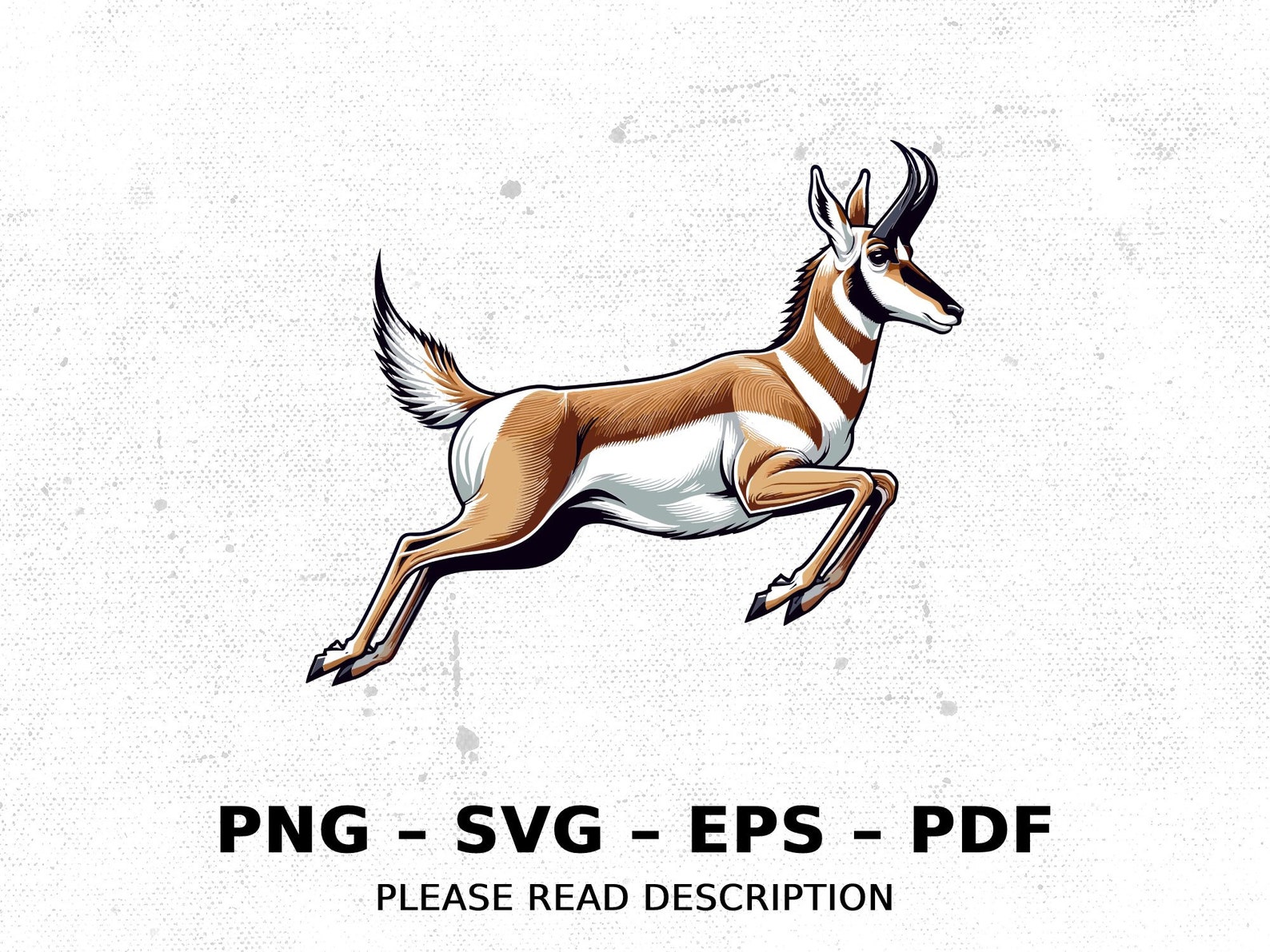 Antelope Western Pronghorn Wildlife SVG PNG Clipart | Sublimation ...