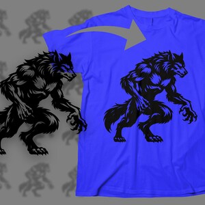 Cryptid Werewolf Lycanthrope SVG PNG Clipart | Sublimation Transparent ...
