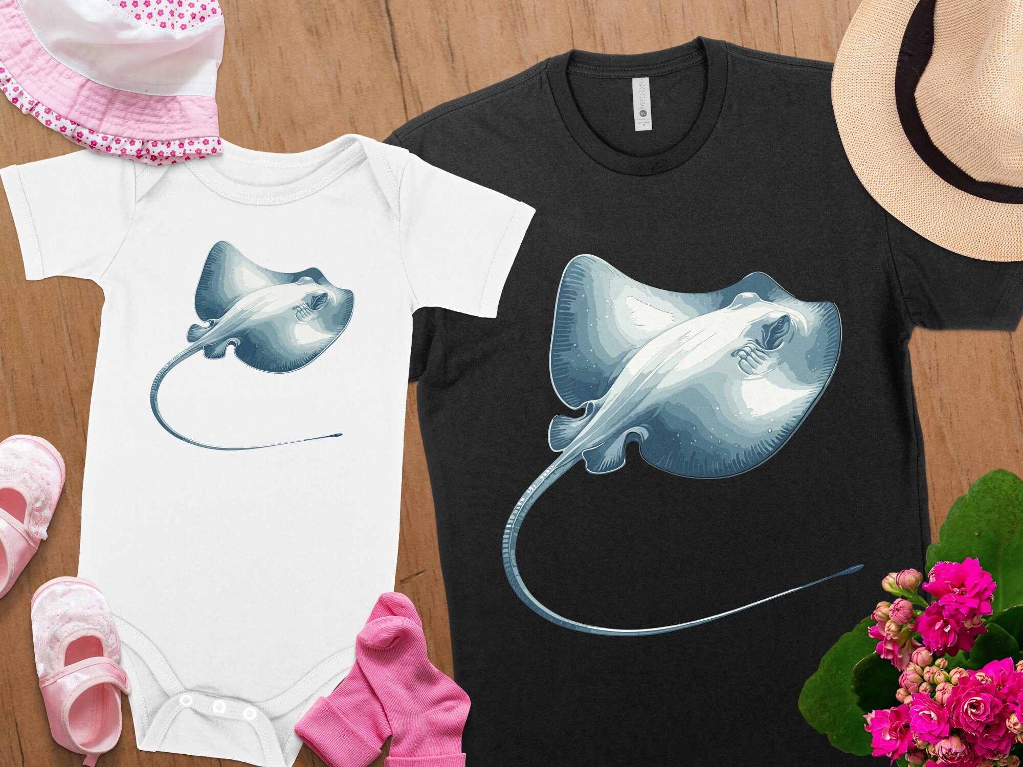 Ocean Stingray Marine Fish SVG PNG | Printable Transparent Sublimation ...