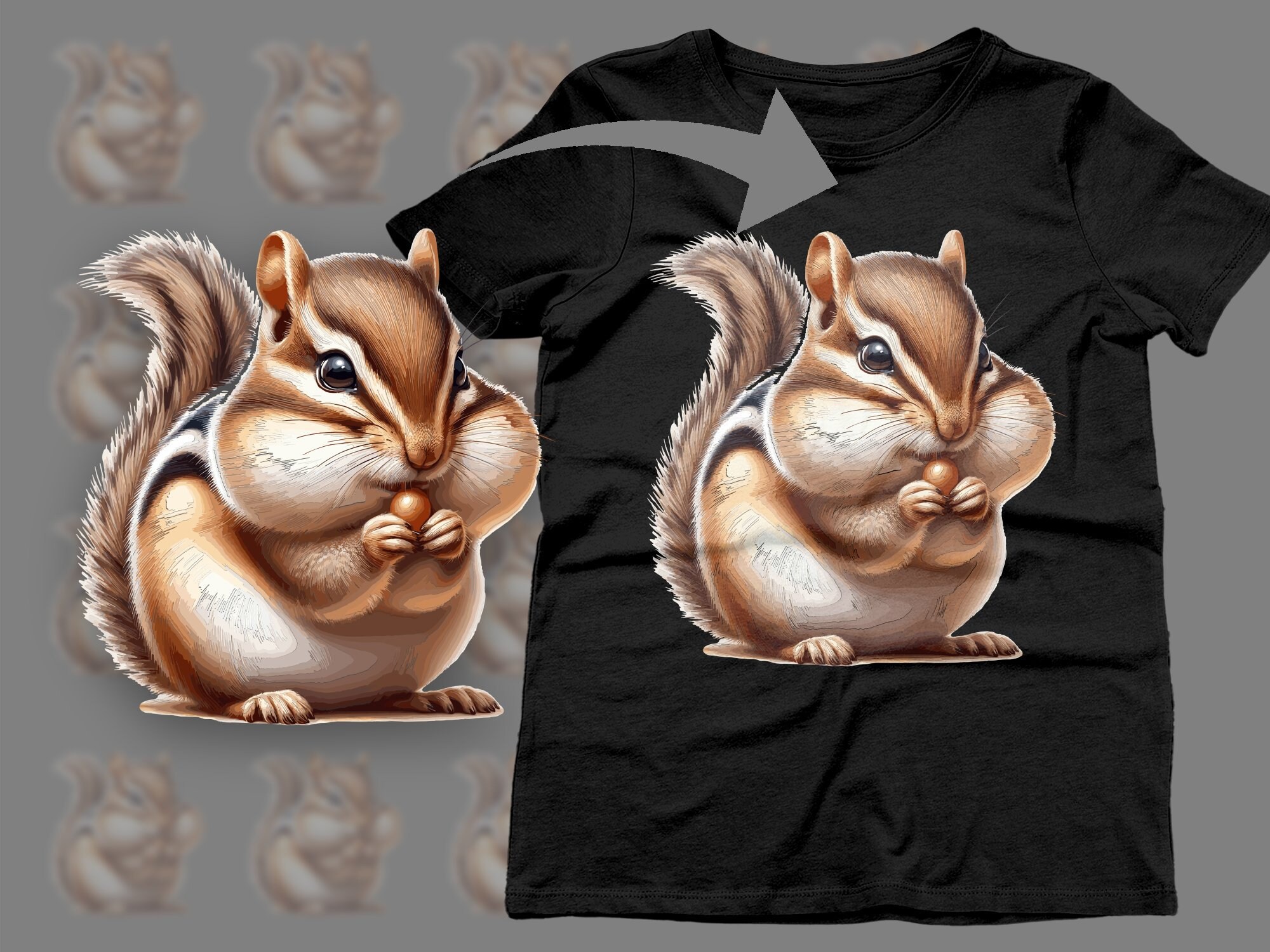 Chipmunk Cute Nut Wildlife SVG PNG Clipart Sublimation Transparent ...