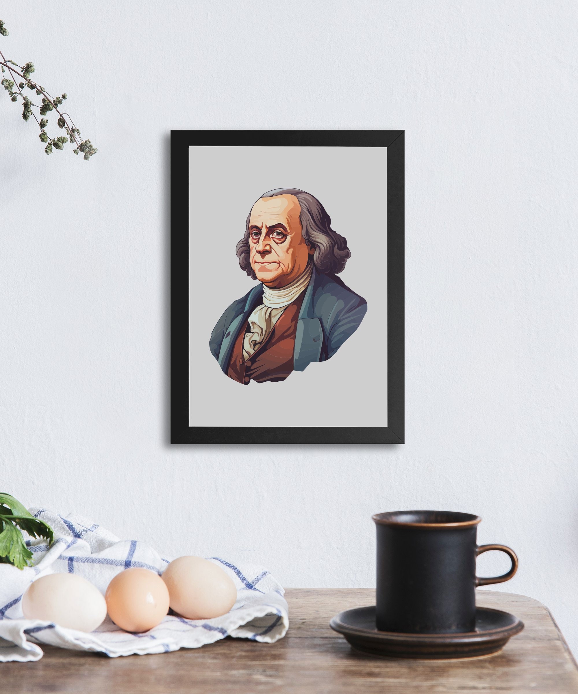 Benjamin Franklin Inventor Scientist SVG PNG Clipart Sublimation ...