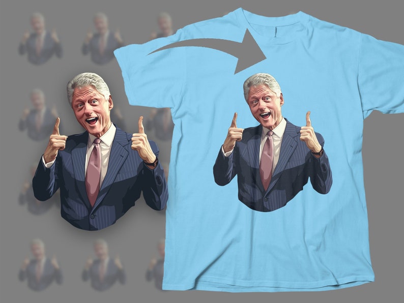 President Bill Clinton SVG PNG Clipart Sublimation Transparent ...