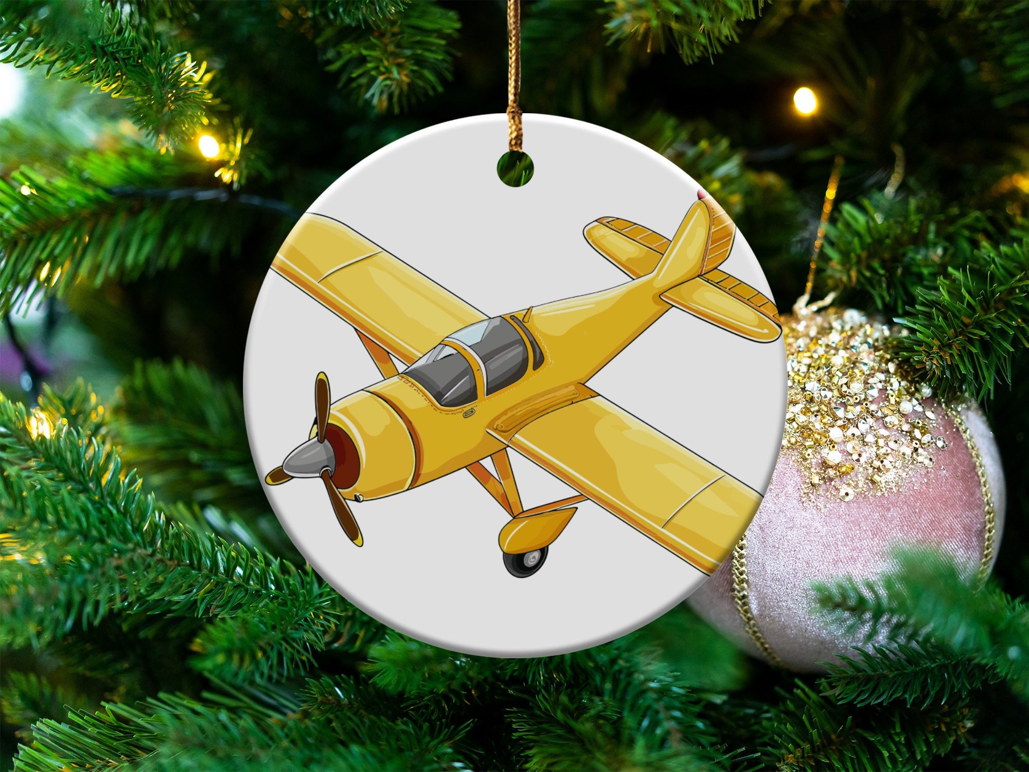 Plane Airplane Yellow Prop SVG PNG Clipart Sublimation Transparent ...
