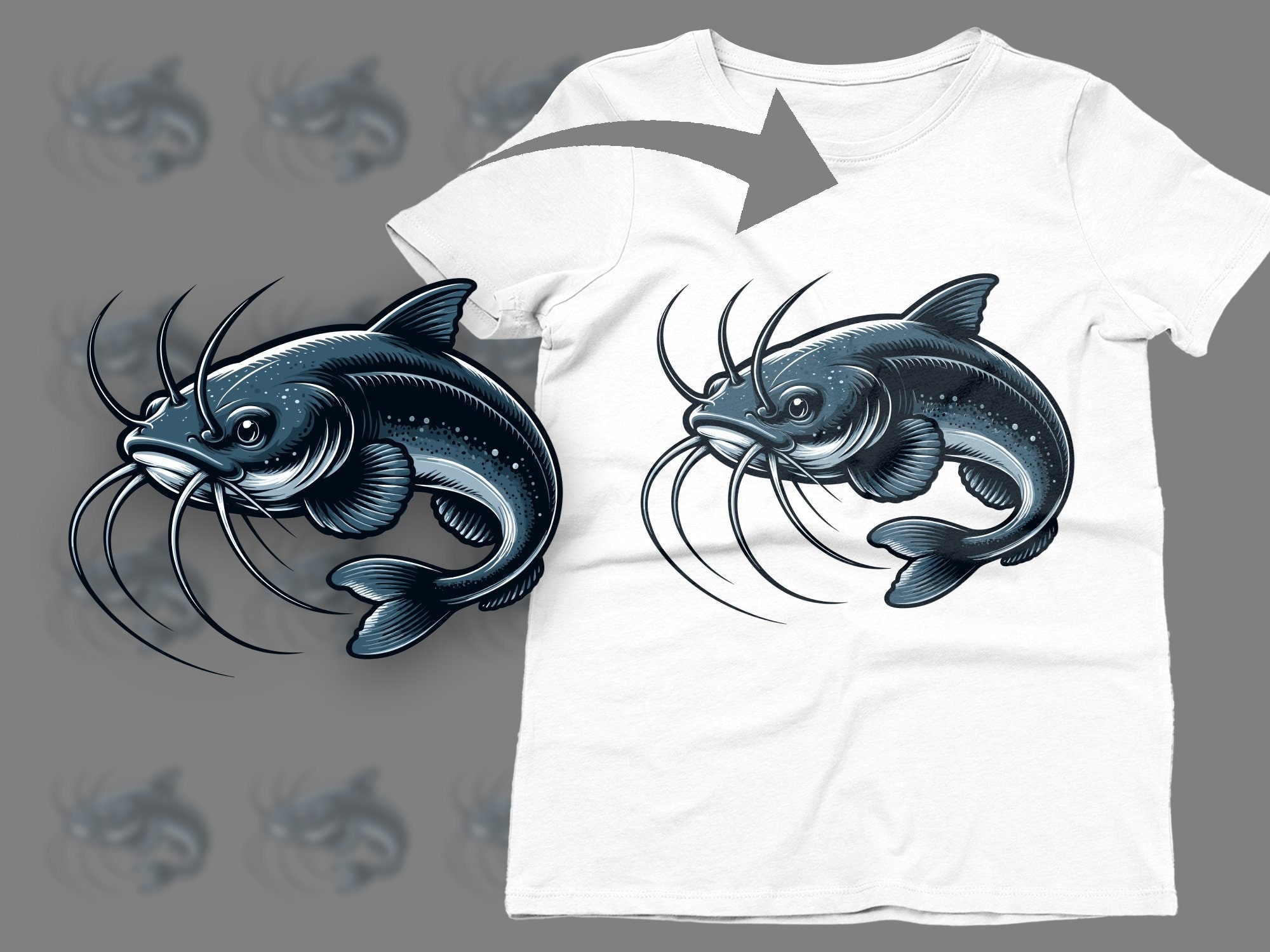 Fish Catfish Bullhead Channel Blue Wildlife SVG PNG Clipart ...