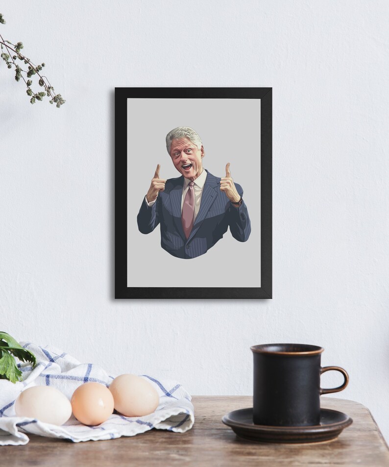 President Bill Clinton SVG PNG Clipart Sublimation Transparent ...