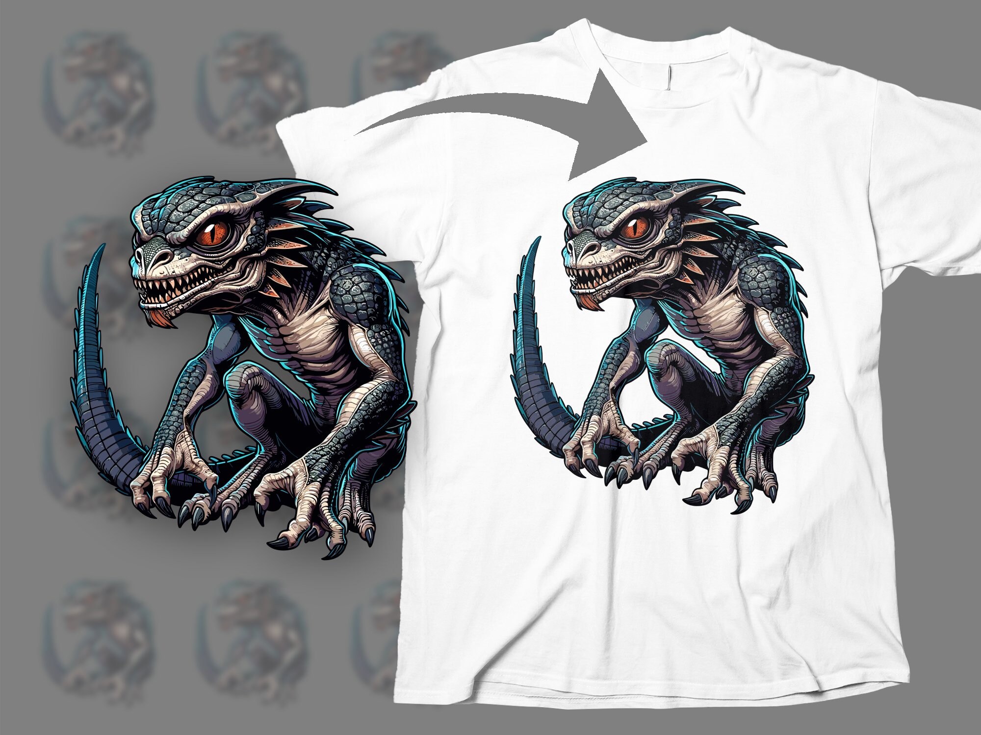 Cryptid Chupacabra SVG PNG Clipart Sublimation Transparent Watercolor ...