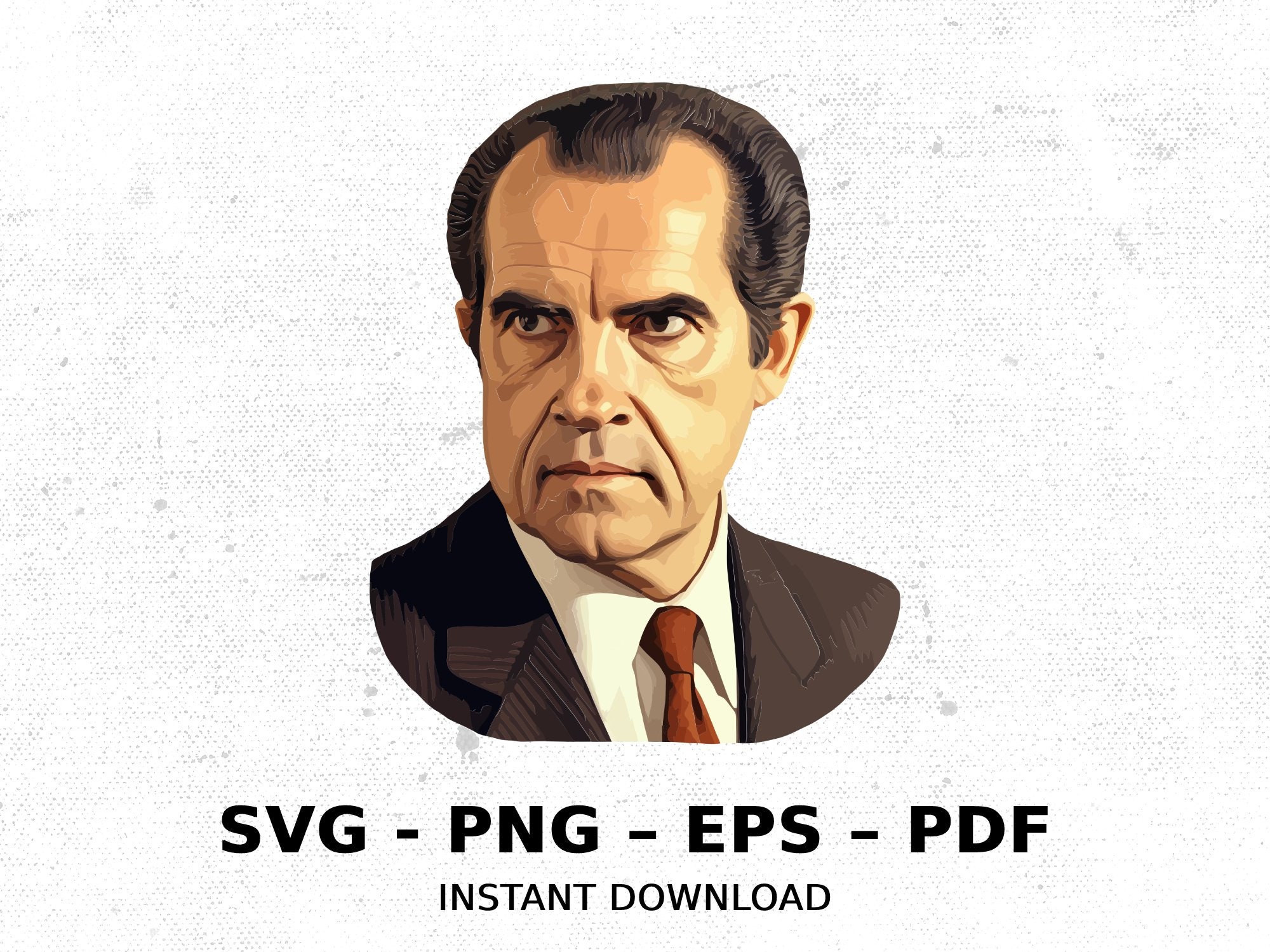 President Richard Nixon SVG PNG Clipart | Sublimation Transparent ...