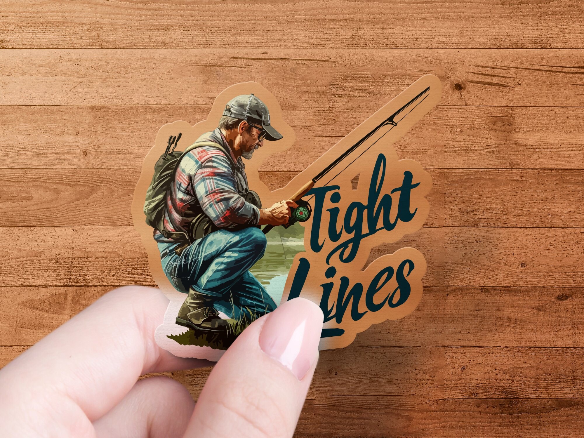Tight Lines Fishing Fish SVG PNG Clipart Sublimation Transparent ...