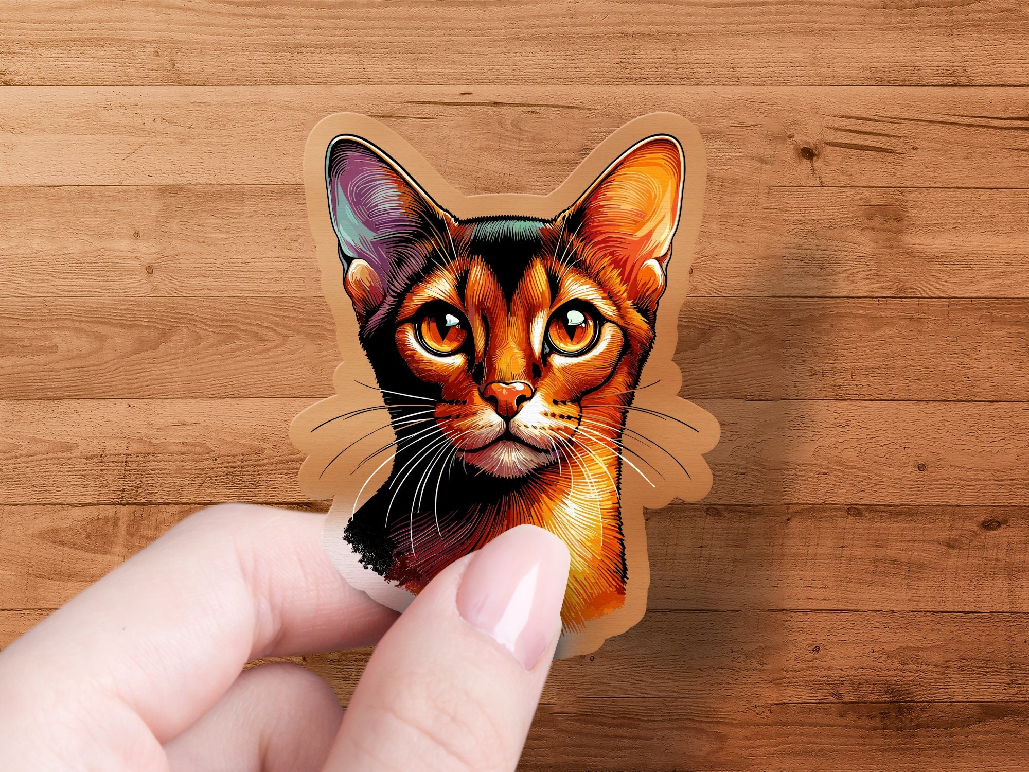 Abyssinian Cat PNG Clipart Custom Designed Instant Digital Download ...