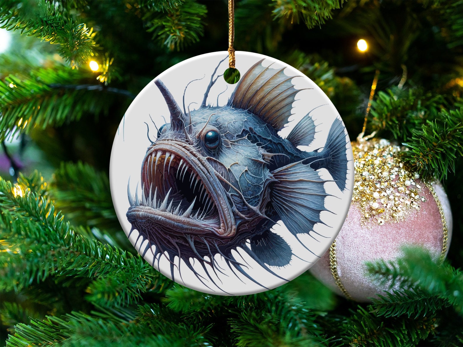 Ocean Anglerfish Deep Sea Fish SVG PNG Clipart | Sublimation ...