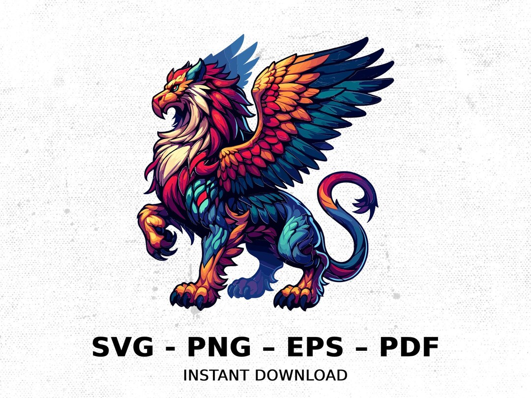 Cryptid Griffin Mythical Mythological Creature SVG PNG Clipart ...