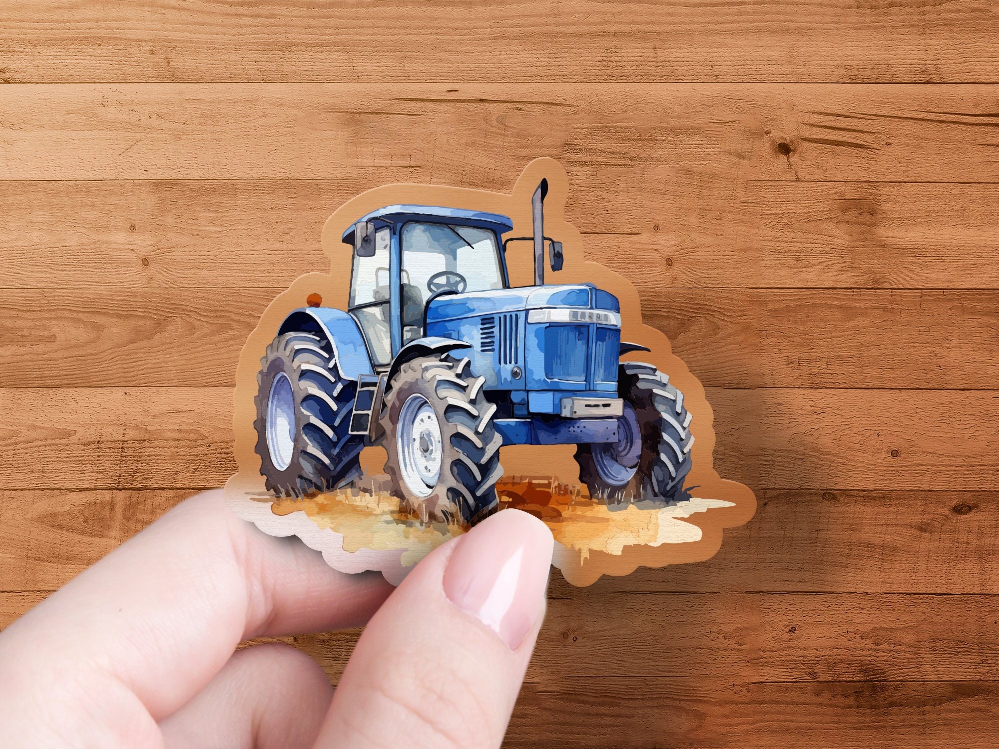 Tractor Farm Blue Classic SVG PNG Clipart Sublimation Transparent ...