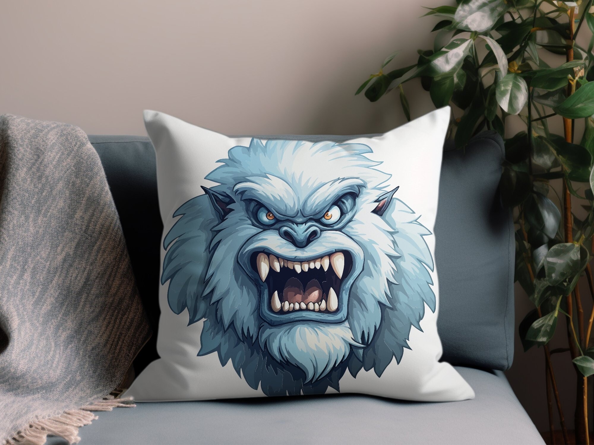 Cryptid Yeti Abominable Snowman SVG PNG Clipart Sublimation Transparent ...