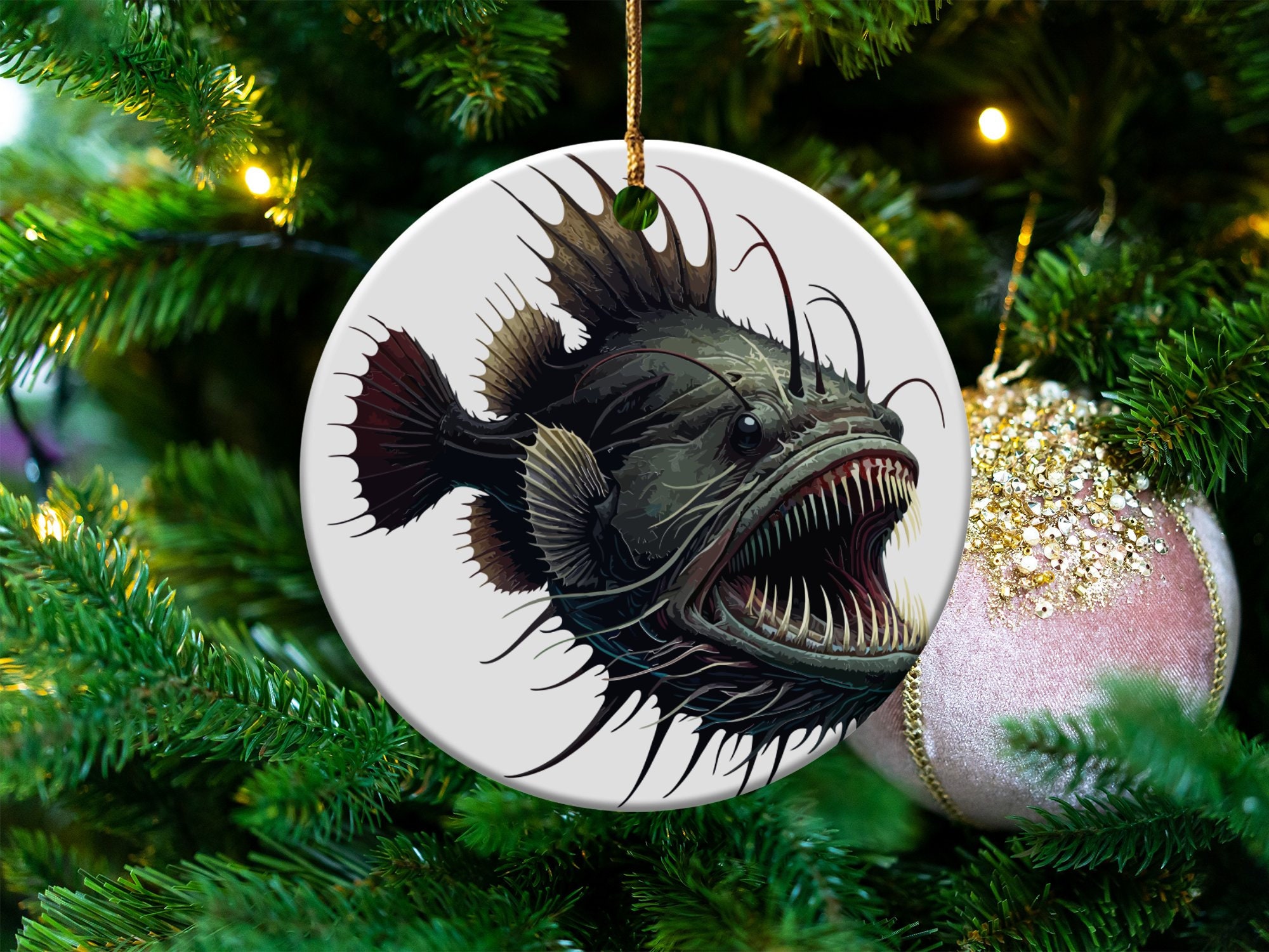 Ocean Anglerfish Deep Sea Fish SVG PNG Clipart Sublimation Transparent ...