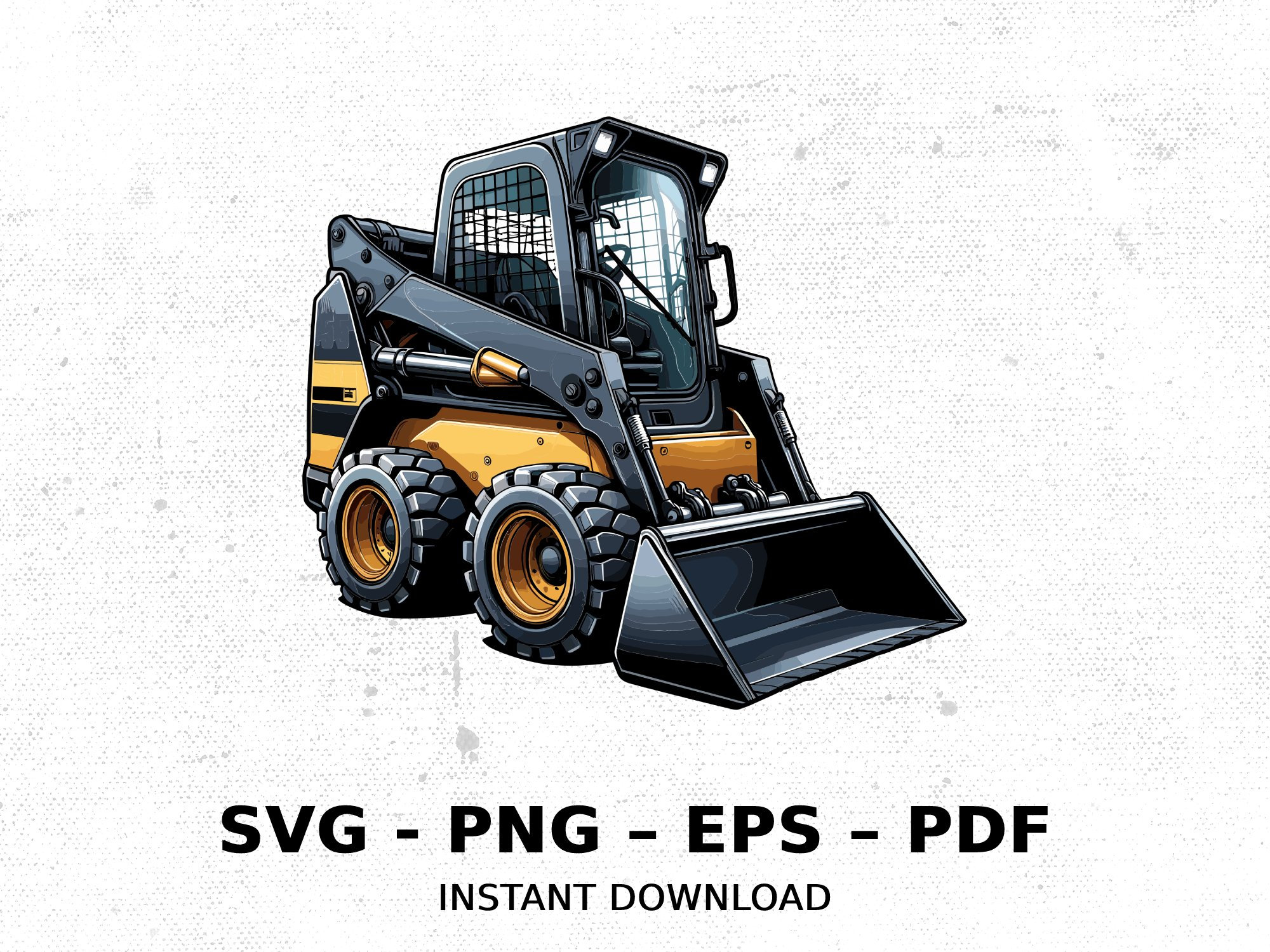Tractor Construction Skid Steer Loader Site SVG PNG Clipart ...