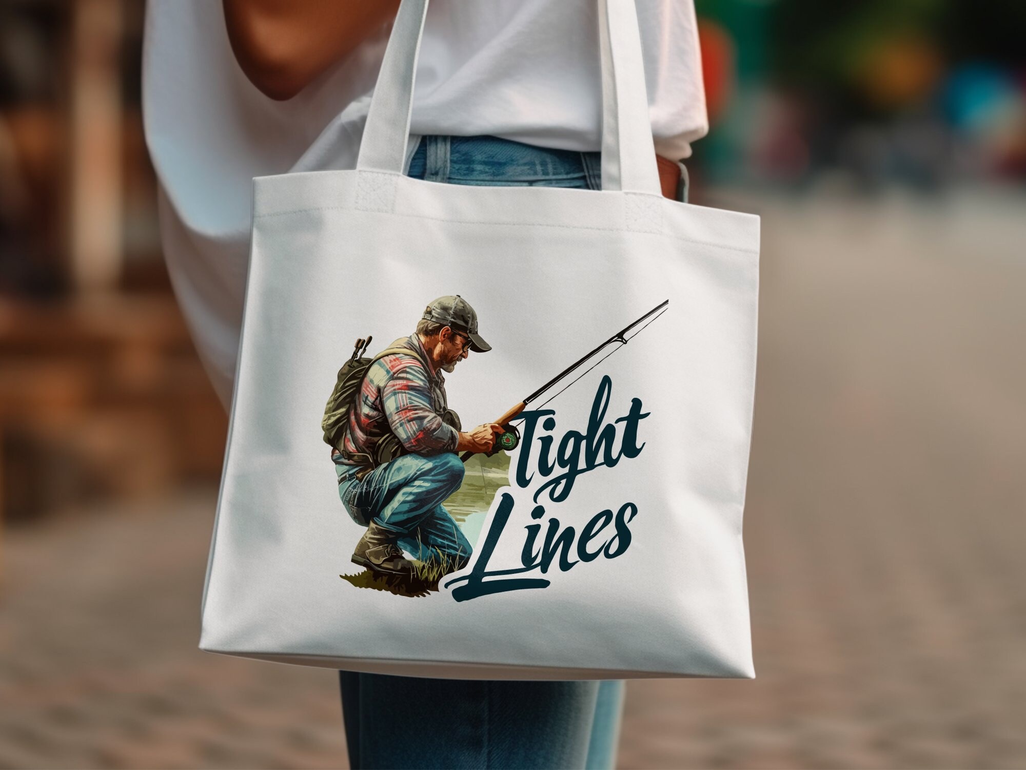 Tight Lines Fishing Fish SVG PNG Clipart Sublimation Transparent ...