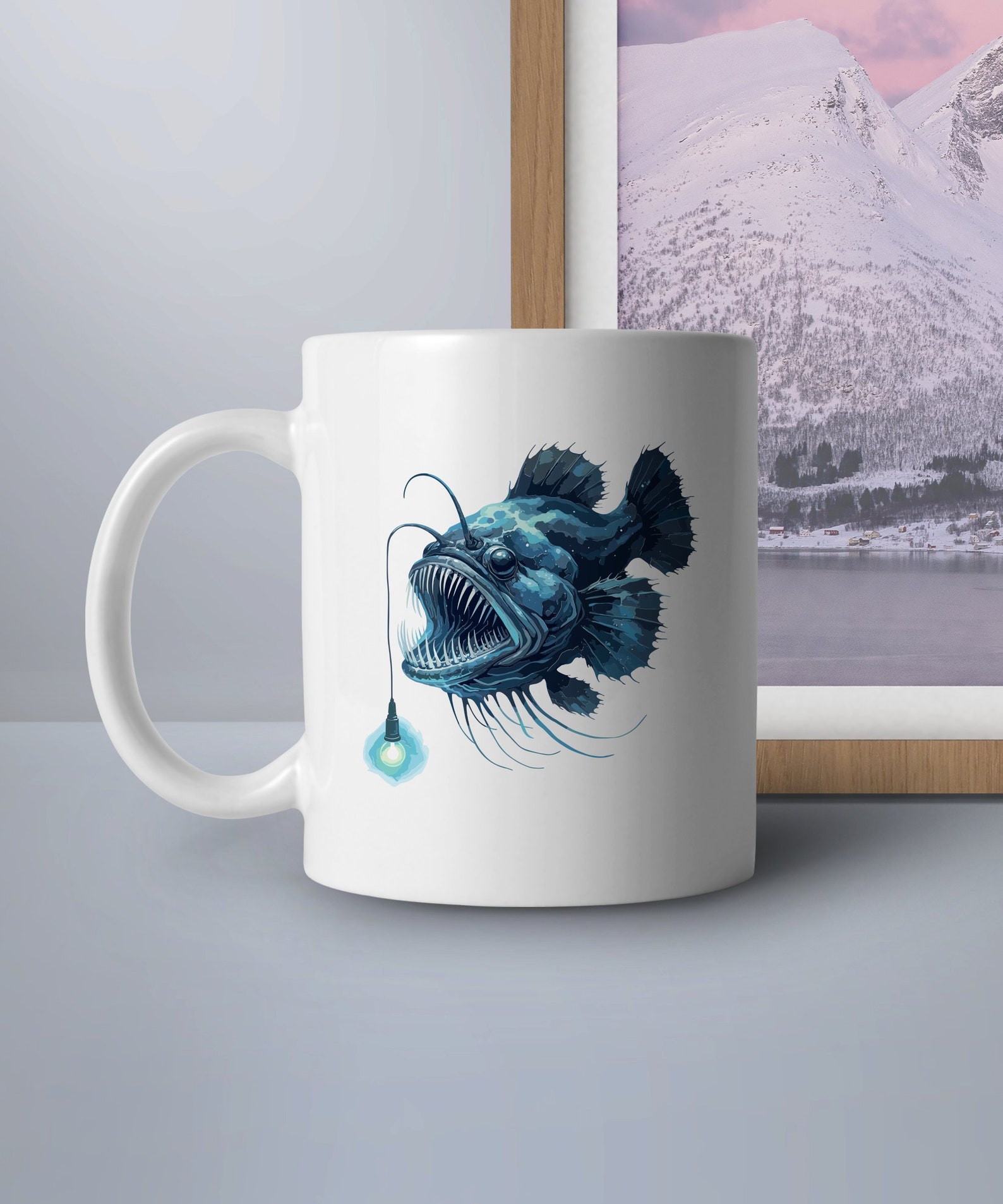 Ocean Anglerfish Deep Sea Fish SVG PNG Clipart | Sublimation ...