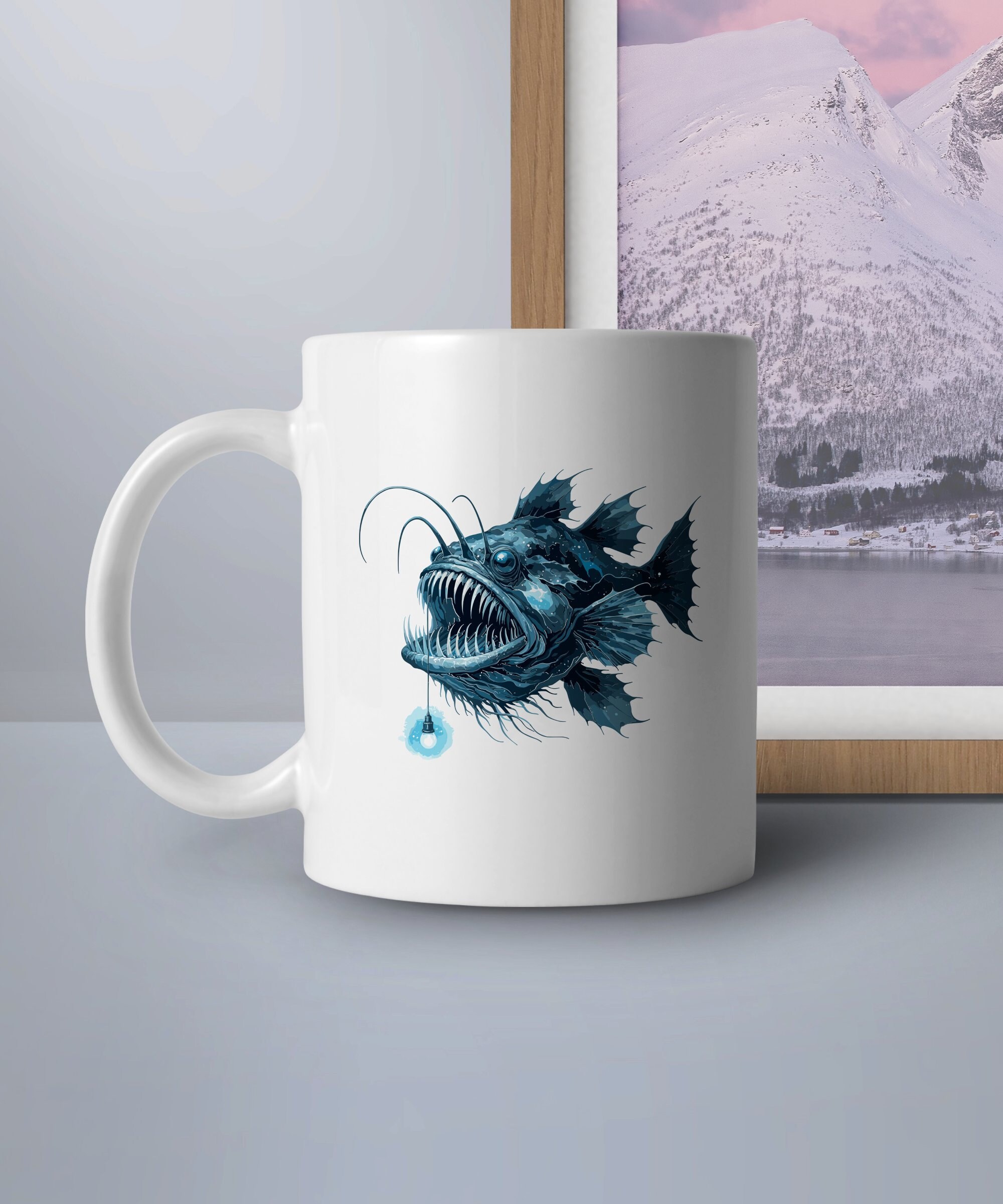 Ocean Anglerfish Deep Sea Fish SVG PNG Clipart Sublimation Transparent ...