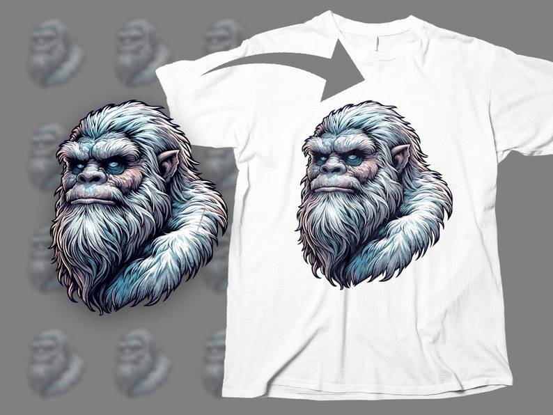 Yeti Cryptid SVG Clipart PNG Sublimation Instant Digital - Etsy Australia