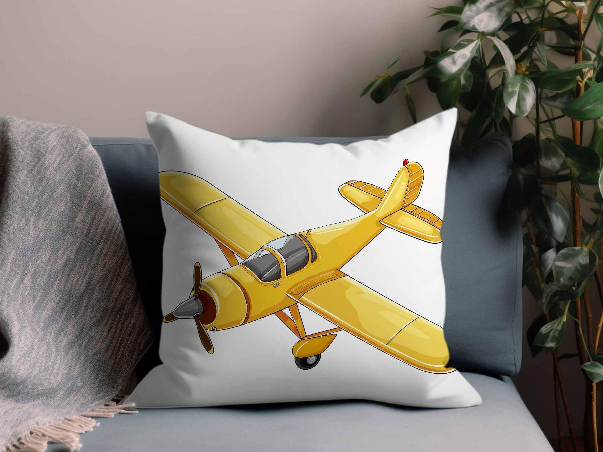 Plane Airplane Yellow Prop SVG PNG Clipart Sublimation Transparent ...