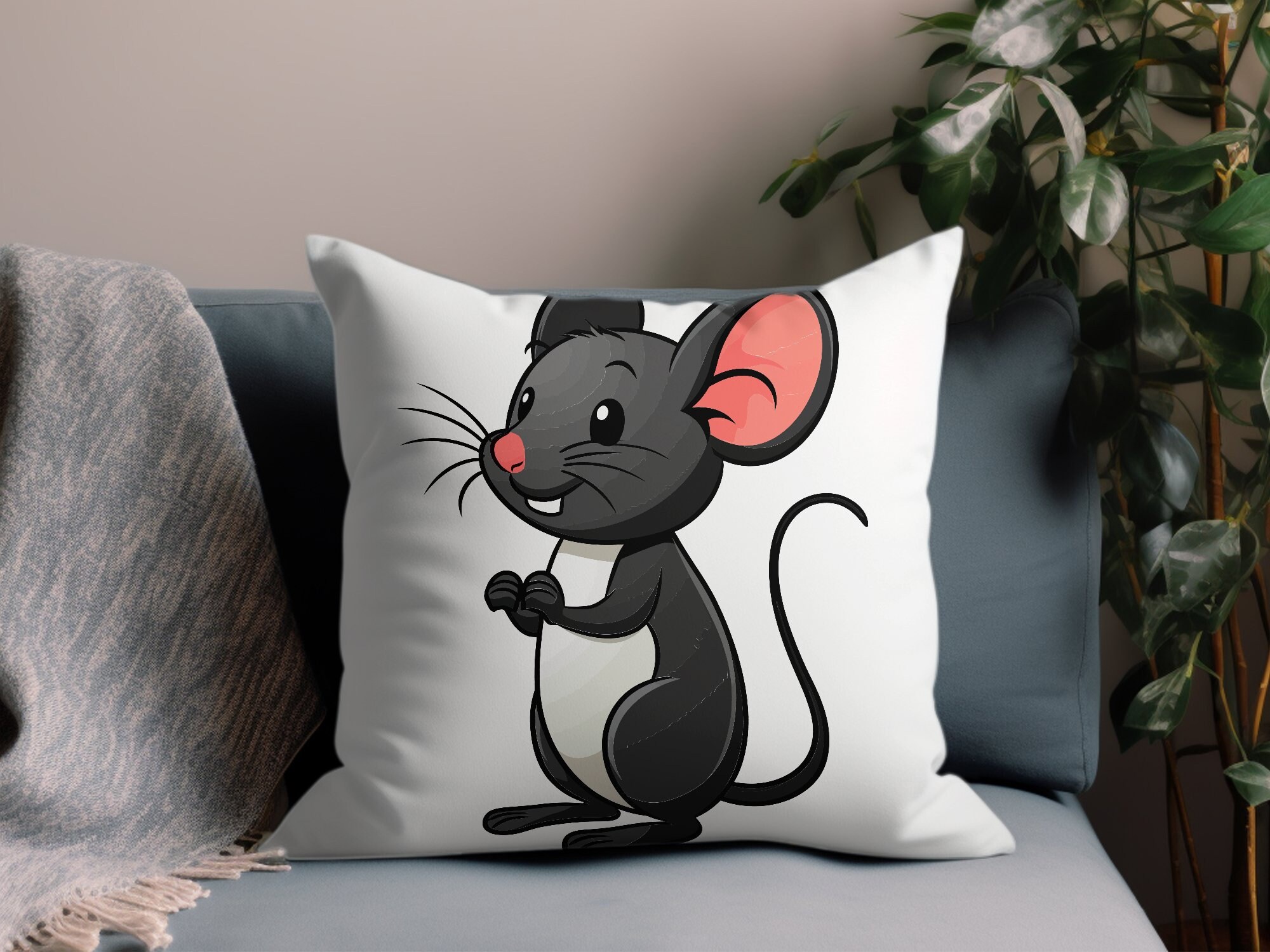 Mouse Cute Little SVG PNG Sublimation Transparent Watercolor Cartoon ...