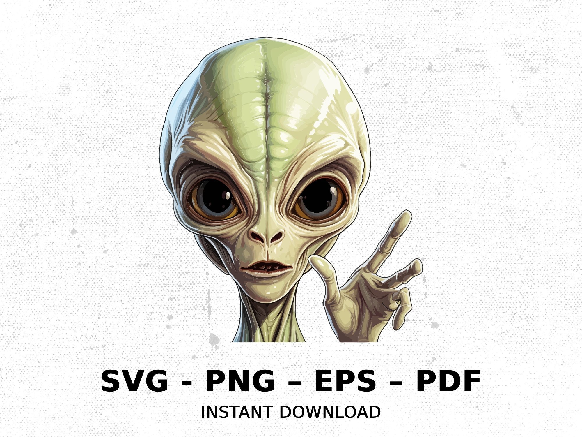 Cryptid Alien Green UFO Space SVG PNG Clipart Sublimation Transparent ...